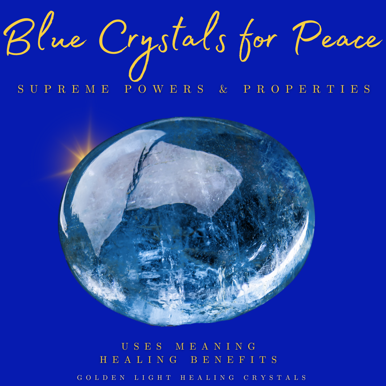 Blue crystals for New Beginings