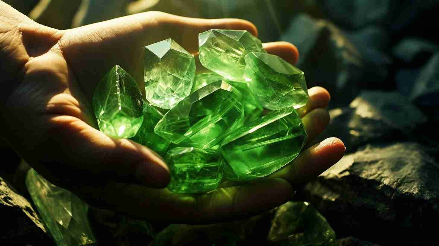 Green Crystals for Grounding