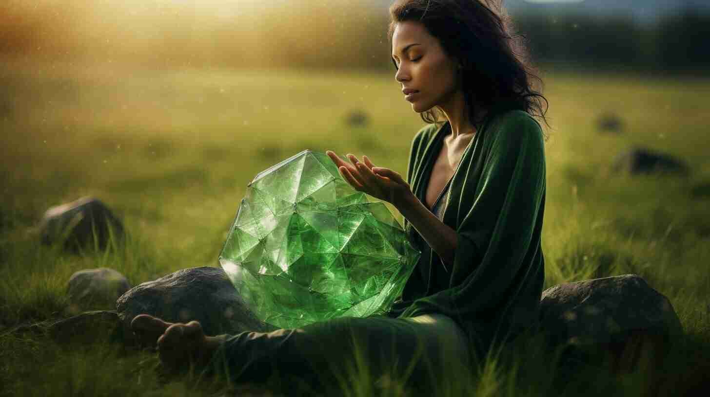 Green Crystals for Grounding