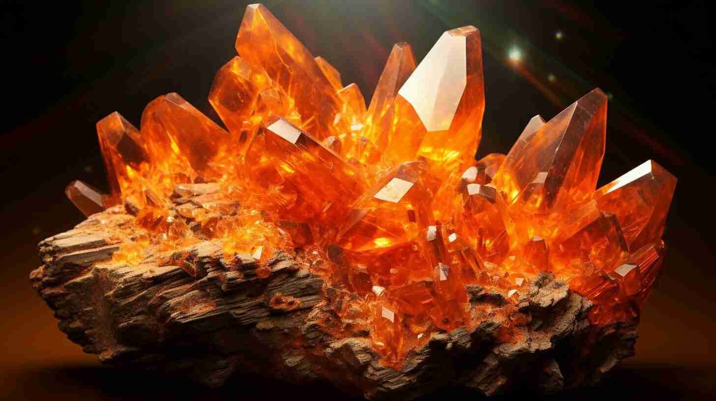 Orange Crystals For Motivation