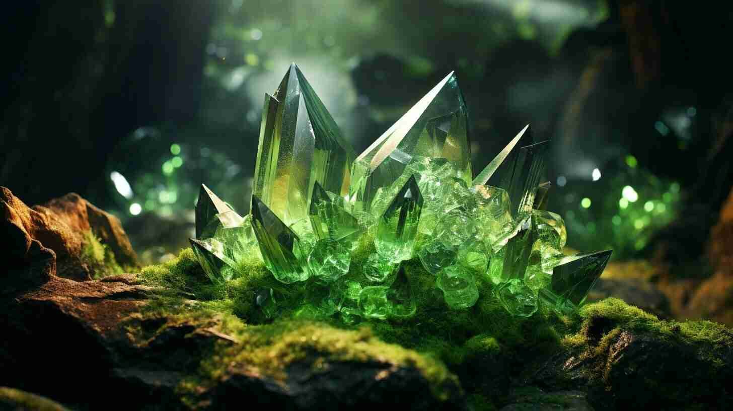 Green Crystals for Grounding