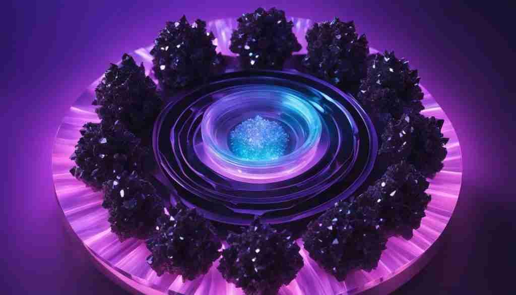 Black Crystals For EMF Shield