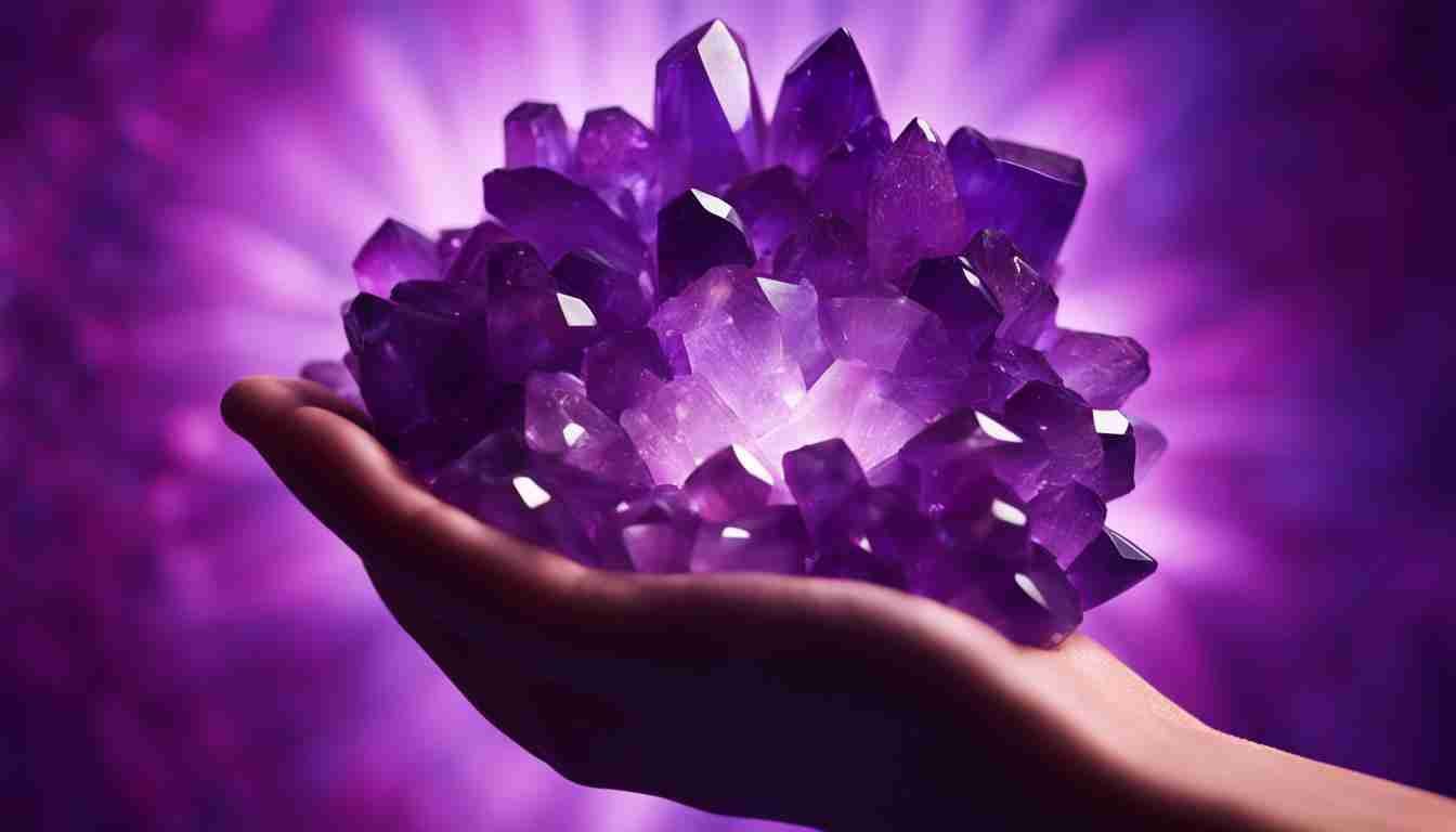 Purple Crystals for Love and Compassion