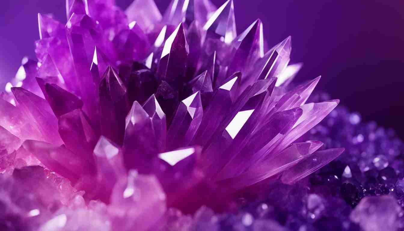 Purple Crystals for Love and Compassion
